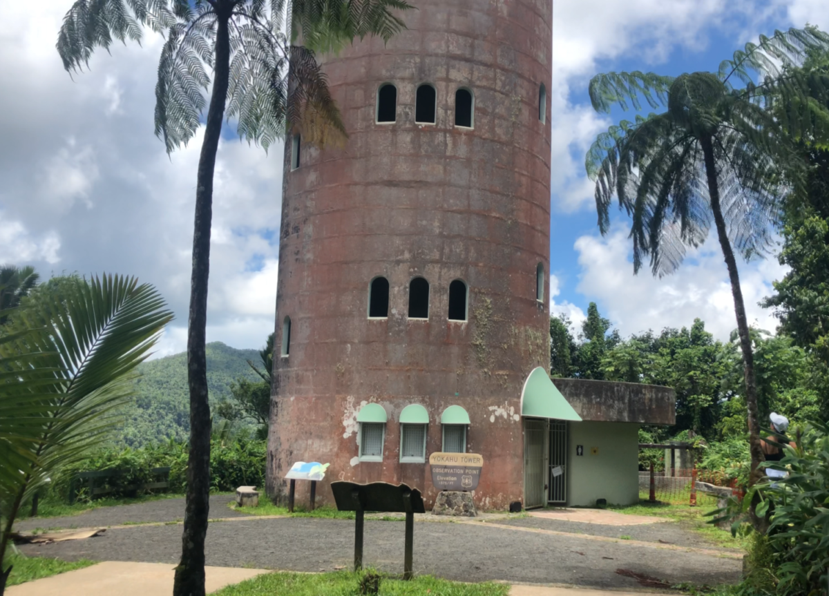 Yokahu-Tower-El-Yunque-Rainforest-sign - Jen There Done That
